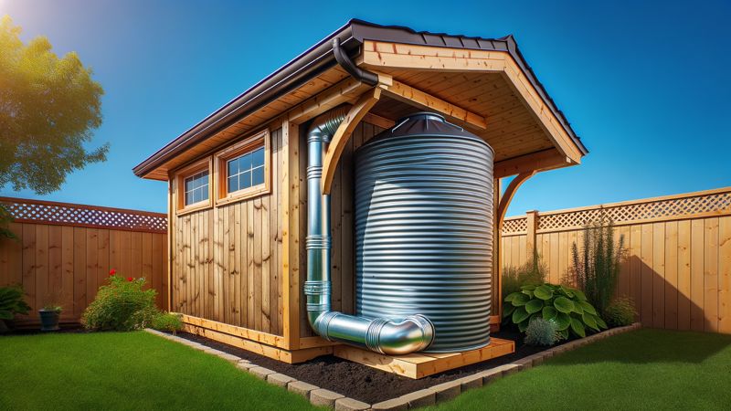 Regenwasser für dein Gartenhaus: Sammle & nutze es clever!